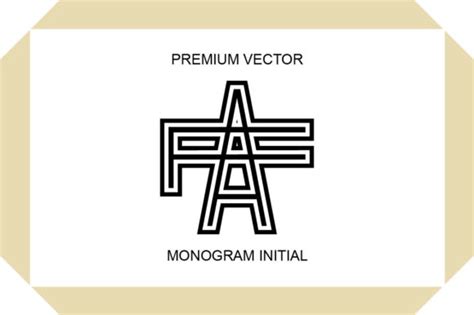 Af Initial Monogram Graphic By Kipassejahtera · Creative Fabrica