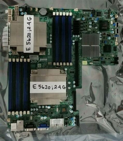 Supermicro X8DTU F Systemboard With 2 X Intel E5620 2 4Ghz Procs