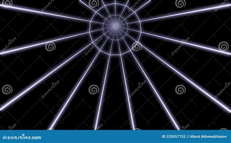 Synthwave Tube Tunnel Retro Background 3d Render Stock Footage Video Of Loop Futuristic