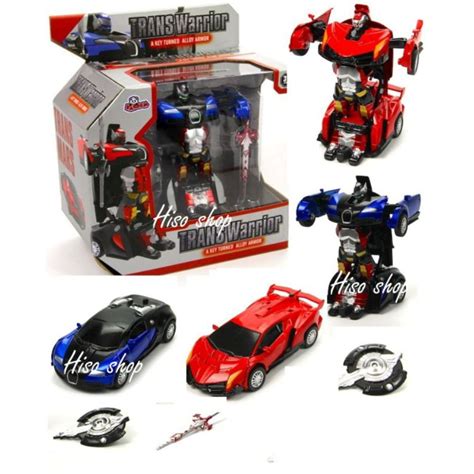 Auto Transwarrior Transformer ทรานฟอเมอร์ หุ่นยนต์แปลงร่างเป็นรถ Shopee Thailand