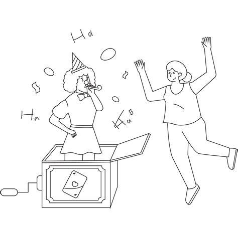 Surprised 2 April Fools 2d Outline Illustrations 27049362 Png