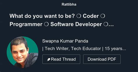 what do you want to be coder programmer software developer software