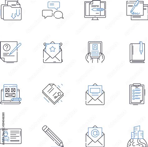 Cloud Nerk Line Icons Collection Virtualization Scalability Integration Automation