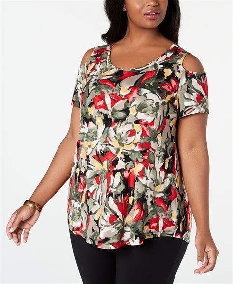 Jm Collection Plus Size Printed Top Created For Macys Macys