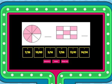 Suma Y Resta De Fracciones Gameshow Quiz