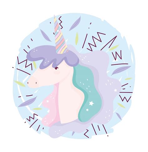 Premium Vector Unicorn Rainbow Horn Decoration Fantasy Magic Cute Cartoon