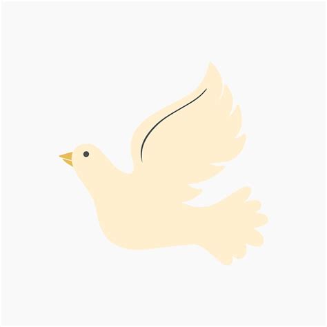 Premium Vector Flying Dove Illustration