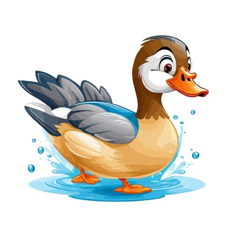 Premium Vector Duck Vector On A White Background