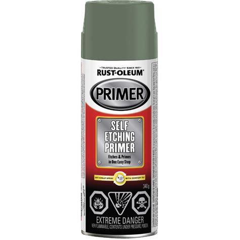 Rust Oleum Self Etching Primer Green Grey 340g 257736