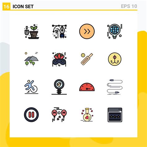 Ensemble De 16 Symboles Dicônes Dinterface Utilisateur Modernes Signes Pour Les Flèches De