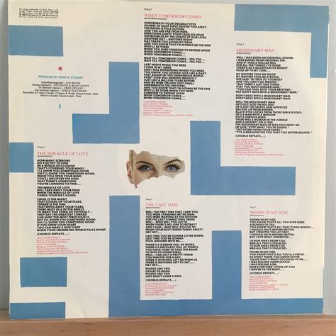 Eurythmics — Revenge Vinyl Distractions