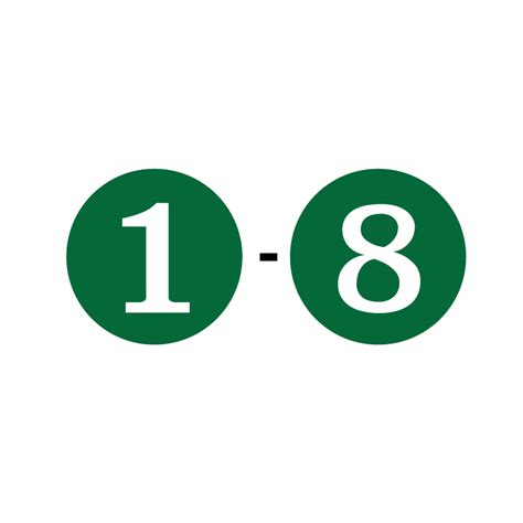 สติ๊กเกอร์ตัวเลข ติดผนัง สติกเกอร์ สติกเกอร์วงลม ตัวเลขขนาด 7 ซม 1แผ่น 8ดวง พื้นเขียวตัวเลข
