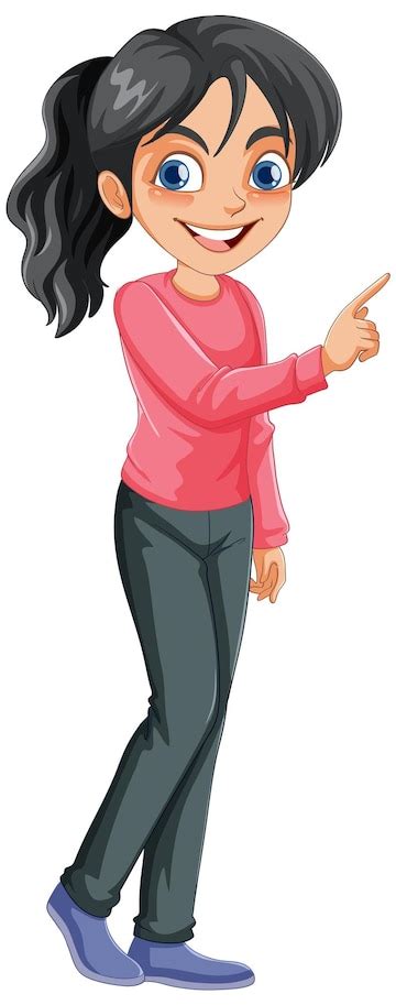 Cartoon Pointing Cartoon Pointing Vector Images Depositphotos