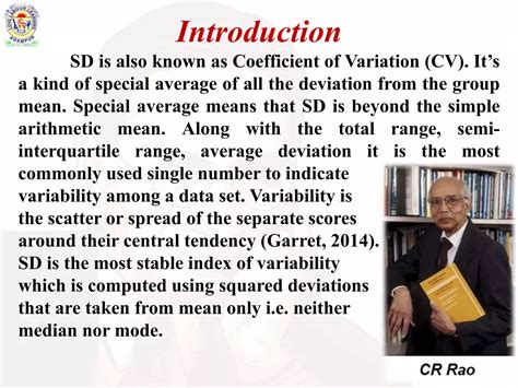 Standard Deviation Meaning Characteristics And Calculation Ppsx