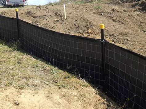 Wire Backed Silt Fence For Effective Sediment Control