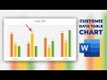 How To Customize Chart Data In Word The Graphic Home