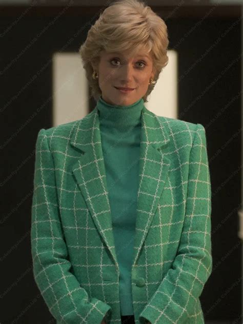 Princess Diana The Crown S05 Green Blazer Celebrity Jackets