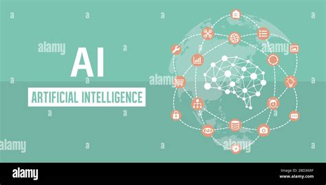 Ai Artificial Intelligence Image Banner Illustration Stock Vector