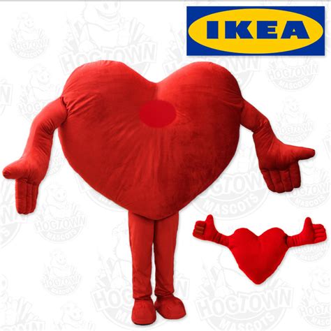 Ikea Heart Mascot Custom Mascot Costumes Mascot Maker For Corporate