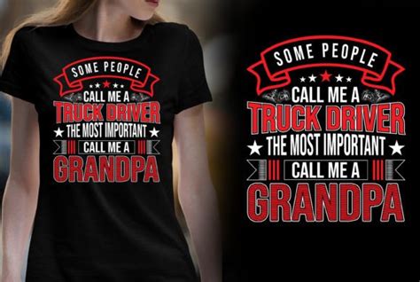 Truck Driver Grandpa Graphic By Unique T Shirt Design Creative Fabrica