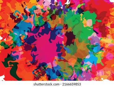 Abstract Vector Splatter Paint Color Background Stock Vector Royalty