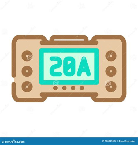 Smart Battery Color Icon Vector Illustration Stock Illustration Illustration Of Digital Sign