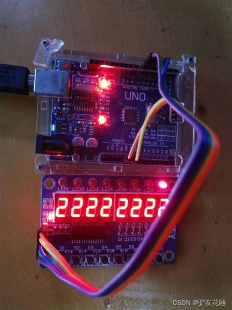 【雕爷学编程】arduino动手做（102） Tm1638按键数码管arduino Tm1638数码管显示代码 Csdn博客