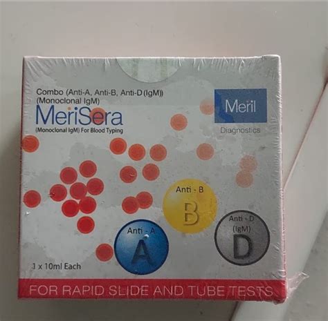 Meril Diagnostics Blood Group Test Kit At Rs 295piece In Delhi Id