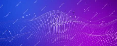 Premium Photo Abstract Background With Metal Hexagons Network Technology Concept Digital