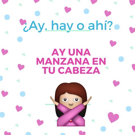 Tips ortográficos de la Giss Ay hay o ahí