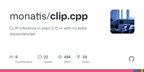 Github Monatis Clip Cpp Clip Inference In Plain C C With No Extra