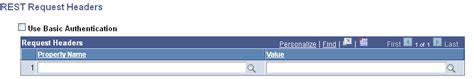 Using The Rest Request Headers Page