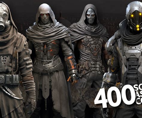 Artstation 400 Sci Fi Assassin Concept Vol 2 Character Reference