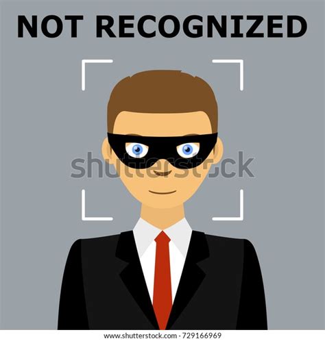 Biometrical Identification Facial Recognition System Concept Stock Vector Royalty Free