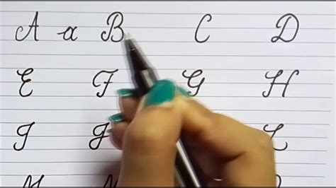Small Abcd In Cursive Writing