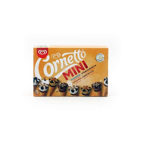 Algida Cornetto Mini Classico Stracciatella Caramel Chocolate 8 Coni 288g Paladini Otello
