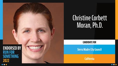 Christine Corbett Moran Phd Run For Something