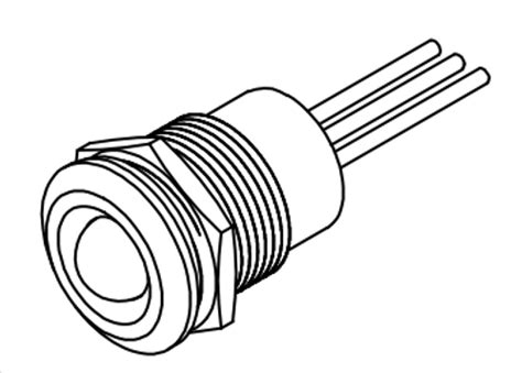 Tri Color Panel Mount Indicator Three Color Led