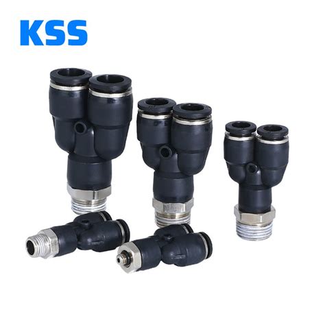 Pneumatic Fittings Air Hose Connectors Px 3 Way Y Type Male Push In