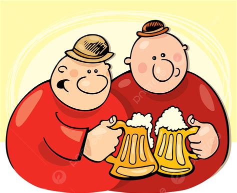 Guys Drinking Beer Friendship Friends Funny Vector Friendship Friends