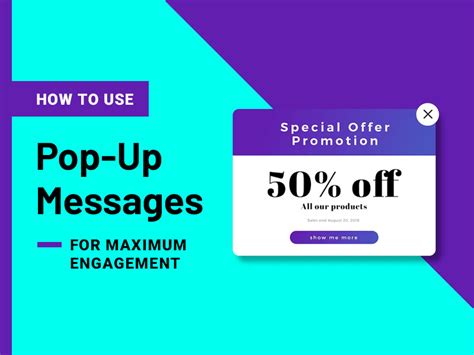 How To Use Pop Up Messages For Maximum Engagement