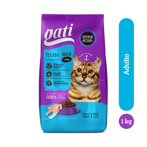 Comprar Alimento Gati Para Gato Adulto De Pescado 1 Kg Walmart