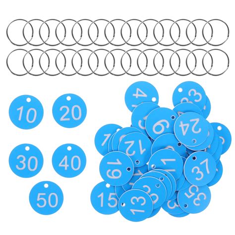 Homemaxs Key Identifiers Valve Label 350x350x013cm Sky Blue