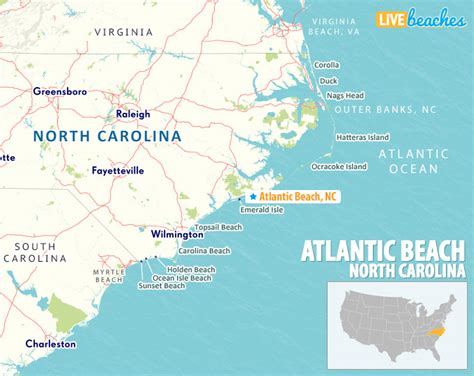 Map Of Atlantic Beach North Carolina