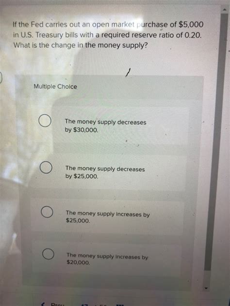 Solved If The Fed Carries Out An Open Market Sale Of