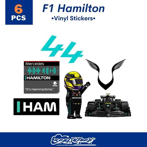 Lewis Hamilton F Sticker Formula One Driver Racing Stickers Set Shopee Philippines