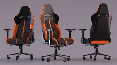 Ergonomic Computer Gaming Chair 3d Model 49 3ds Blend C4d Fbx