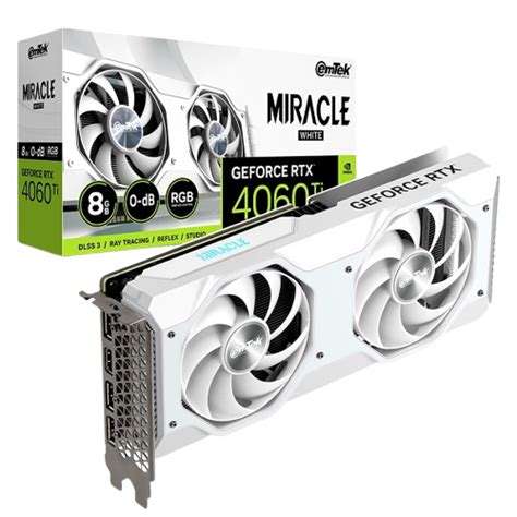 EmTek GeForce RTX 4060 Ti MIRACLE WHITE D6 8GB