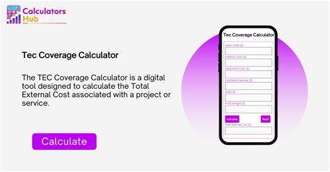 Tec Coverage Calculator Online Calculatorshub