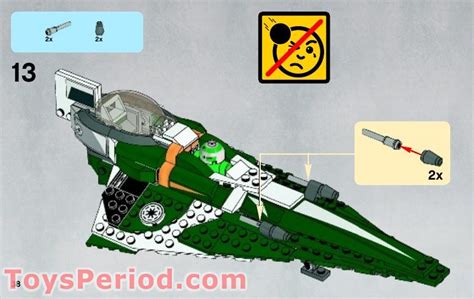 LEGO 9498 Saesee Tiin S Jedi Starfighter Instructions And Parts List